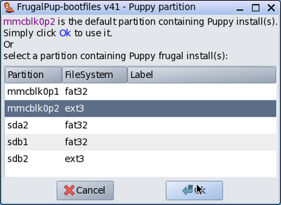FrugalPupを使ってみた: LinuxでCD音楽再生 PuppyLinux編