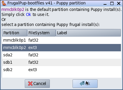 FrugalPupを使ってみた: LinuxでCD音楽再生 PuppyLinux編