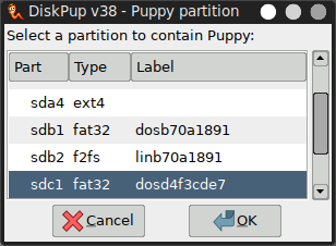 Grub2起動ハイブリッドUSBパピー作成アプリ4種: LinuxでCD音楽再生 PuppyLinux編