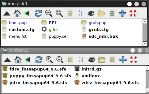 Grub2起動ハイブリッドUSBパピー作成アプリ4種: LinuxでCD音楽再生 PuppyLinux編
